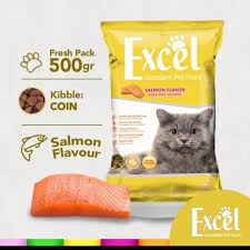 Excel adult cat dry food 500g Salmon